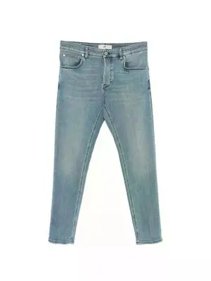 PT TORINO Faded-effect Whiskered Jeans - Blue