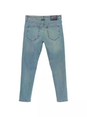 PT TORINO Faded Effect Whiskered Jeans