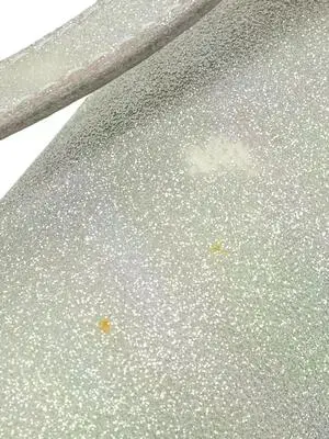 Balenciaga Glitter-embellished Shoulder Bag - Silver