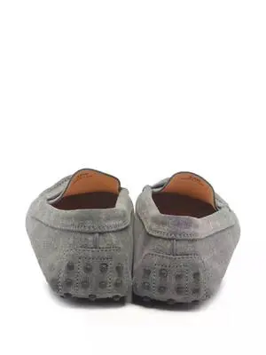 TOD'S Gommino Suede Loafers - Grey