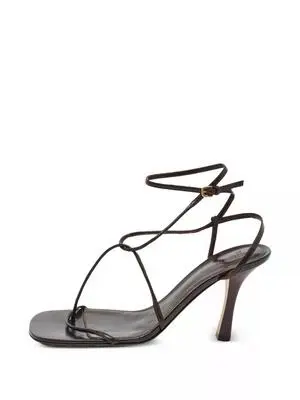 Bottega Veneta Leather Stretch Ankle Strap Sandals