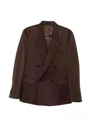 LARDINI Double-breasted Peak-lapel Jacket
