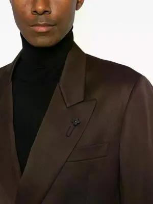 LARDINI Double-breasted Peak-lapel Jacket
