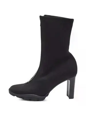 Alexander McQueen Scuba Front-zip Ankle Boots