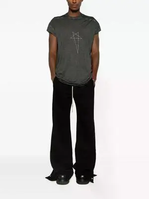 Rick Owens Wide Pusher Press-stud Track Pants - Black