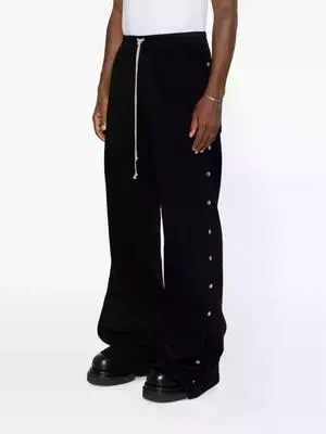 Rick Owens Wide Pusher Press-stud Track Pants
