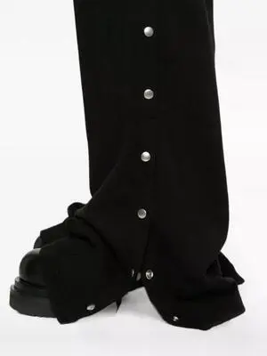 Rick Owens Wide Pusher Press-stud Track Pants