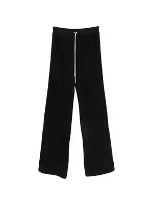 Rick Owens Wide Pusher Press-stud Track Pants - Black