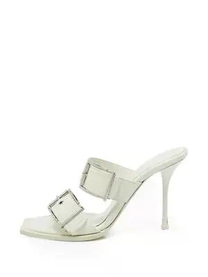 Alexander McQueen Punk Buckle Slide Sandals