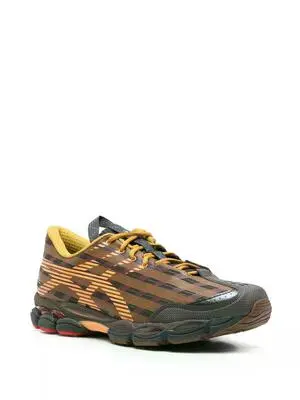 Asics Checked Lace-up Sneakers