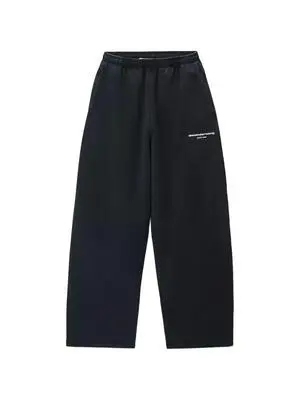 Alexander Wang Logo-print Mid-rise Relaxed Sweatpants - Black