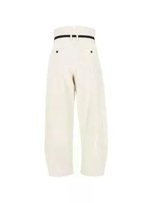 Barena Venezia Candiano Belted Corduroy Trousers - Neutrals