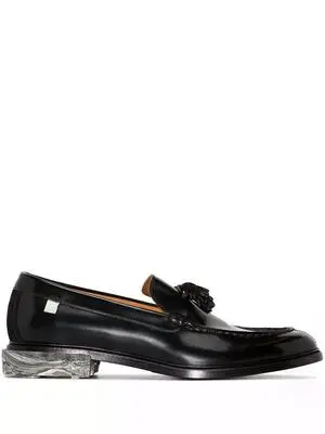 Off-White Tassel Marbled Sole Loafers - 1009 Black Grey