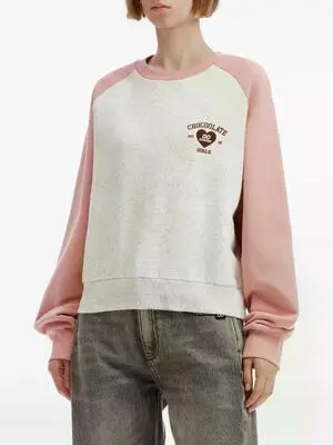 CHOCOOLATE Logo Print Raglan Sleeve Sweater