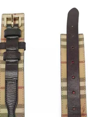 Burberry Haymarket Check Buckle Belt