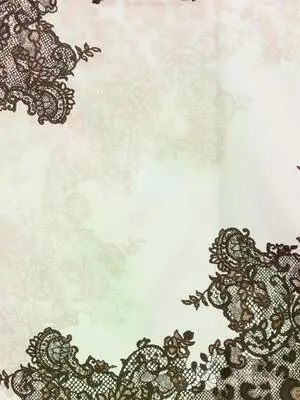 Liu Jo Lace-print Leopard-print Scarf