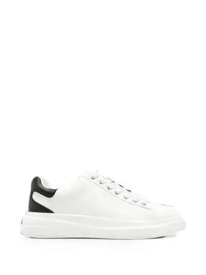 Guess Leather Panelled Sneakers - White
