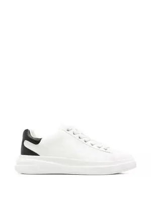 Guess Paneled Leather Sneakers - White