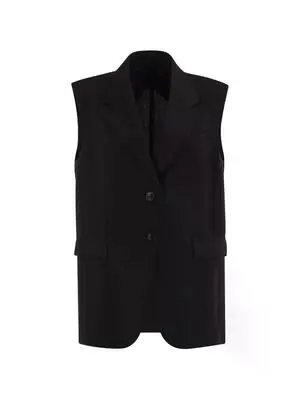 Max Mara Sleeveless Wool Jacket