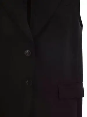Max Mara Sleeveless Wool Jacket