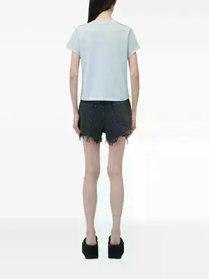 Alexander Wang Logo-print Shrunken Short-sleeve T-shirt