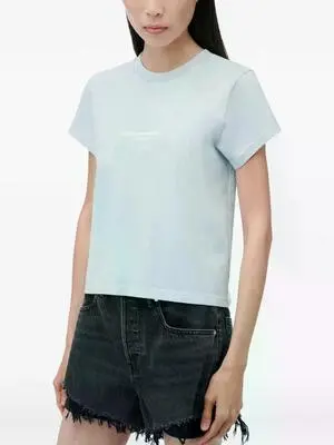 Alexander Wang Logo-print Shrunken Short-sleeve T-shirt