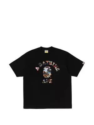 A BATHING APE Hybric Camo College Relaxed-fit T-shirt - Black