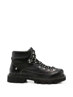 Dsquared2 Canadian Lace-up Leather Boots - Black