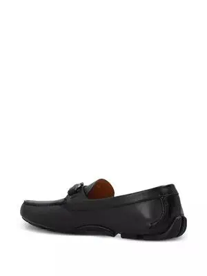 FERRAGAMO Gancini Ornament Driver Loafers