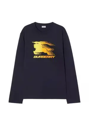 Burberry Long Sleeve Sweatshirt - Blue