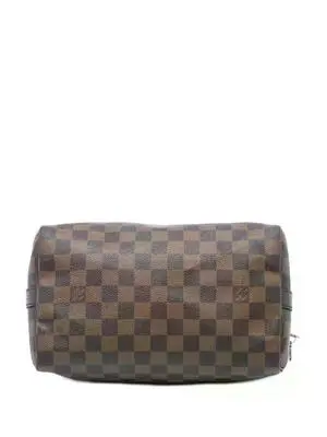 LOUIS VUITTON Damier Ebene Speedy Bandouliere 25 Satchel - Brown