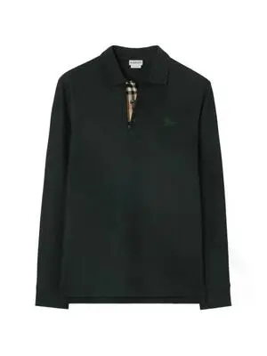 Burberry Long-sleeve Cotton Polo Shirt