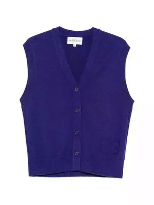 Eric Bompard Sleeveless V-neck Cardigan