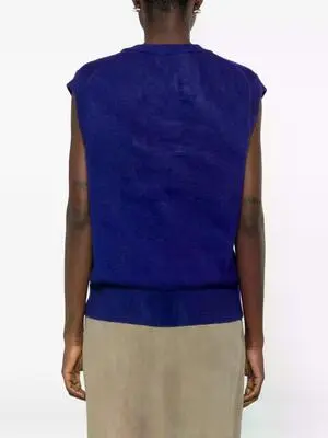 Eric Bompard Sleeveless V-neck Cardigan