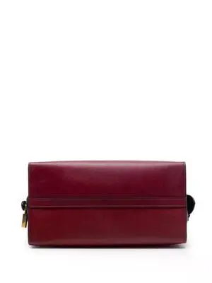 Prada 2010-2026 Saffiano And City Calf Esplanade Satchel - Red