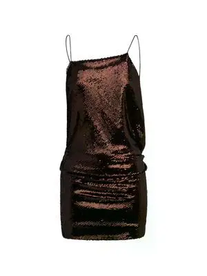 Alex Perry Sequin-embellished Draped Mini Dress