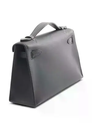 Hermès 2024 Swift Kelly Pochette 22 Handbag - Black