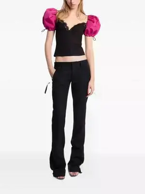 Dsquared2 Snow-tech Panelled Virgin Wool Trousers - Black