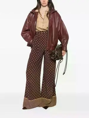 Zimmermann Pyjama Polka-dot Belted Palazzo Pants