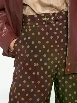Zimmermann Pyjama Polka-dot Belted Palazzo Pants