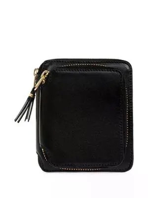 Comme Des Garçons Double-zip Bovine Leather Wallet