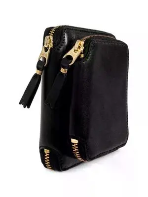 Comme Des Garçons Double-zip Bovine Leather Wallet