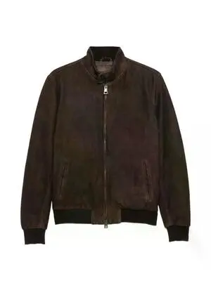 Boglioli Suede High-neck Jacket