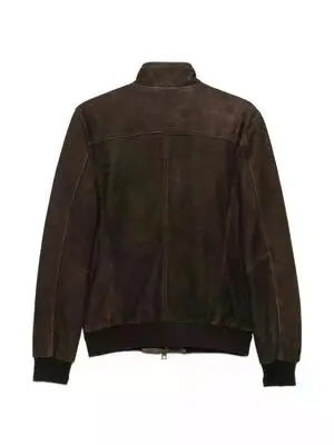 Boglioli Suede High-neck Jacket