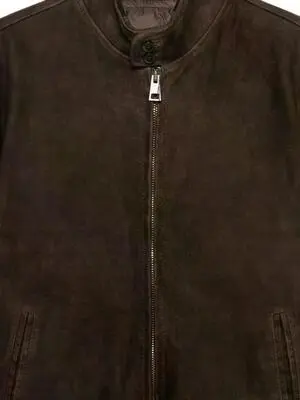 Boglioli Suede High-neck Jacket