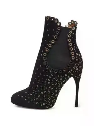 Alaïa Laser-cut Stiletto Ankle Boots