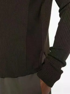 Rick Owens Ribbed Geo Panel Sweater