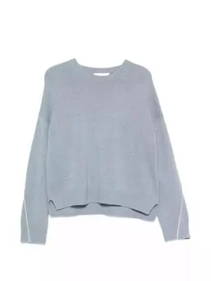 Eric Bompard Cashmere Jersey Knit Crew Neck Sweater