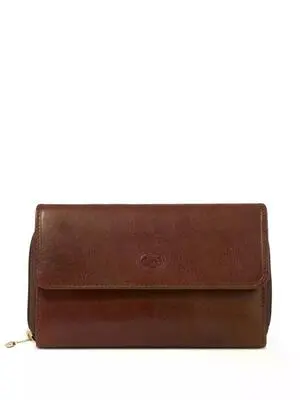 THE BRIDGE Leather Zip-around Wallet - Brown