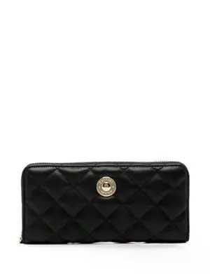 TWINSET Quilted Logo-plaque Wallet - Black